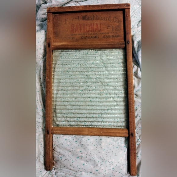 Antique | Wall Decor | Vintage National Washboard Co Primitive Glass ...